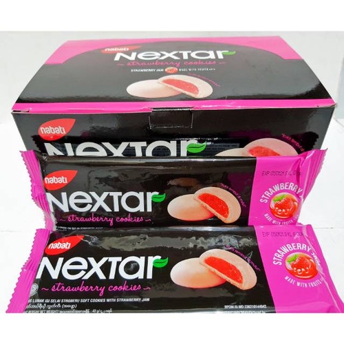Jual nextar nabati brownies chocolate, nanas dan strawberry per box isi ...