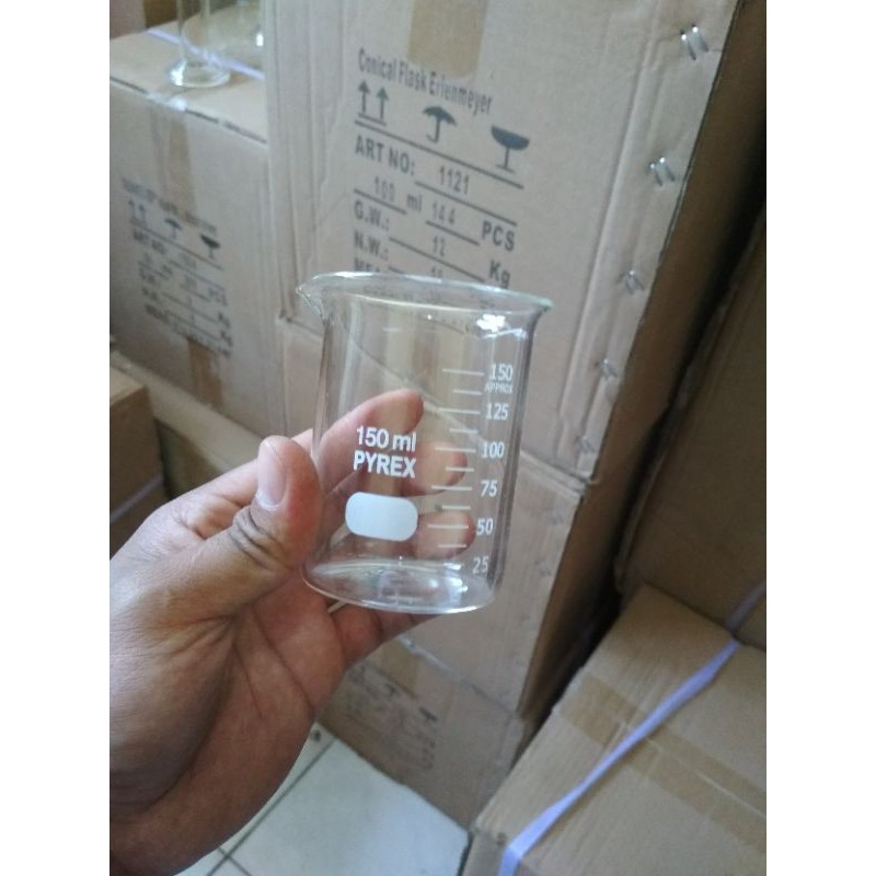 Jual Alat Lab/Kimia/Farmasi-Beaker glass/glass kimia 150 ml PYREX ...