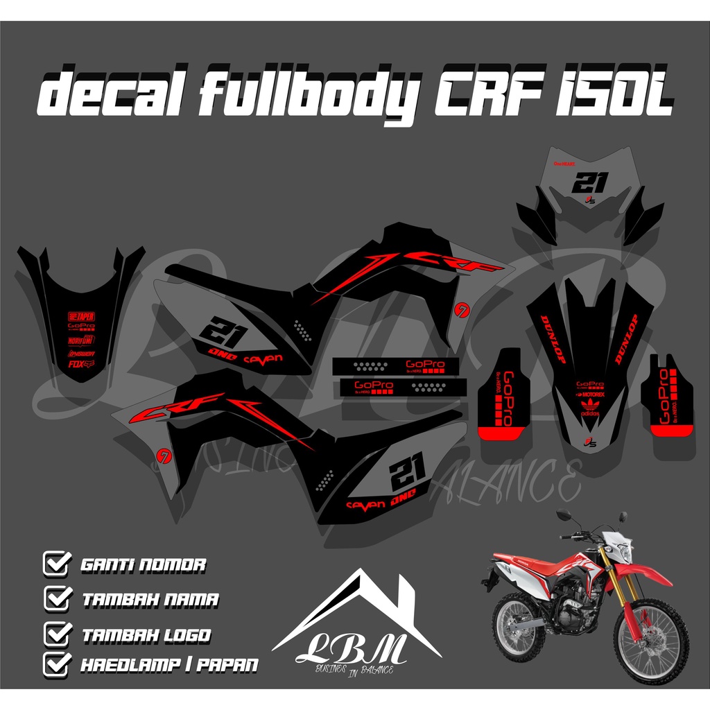 Jual decal crf 150 l full body | decal crf 150 l decal crf | Shopee ...