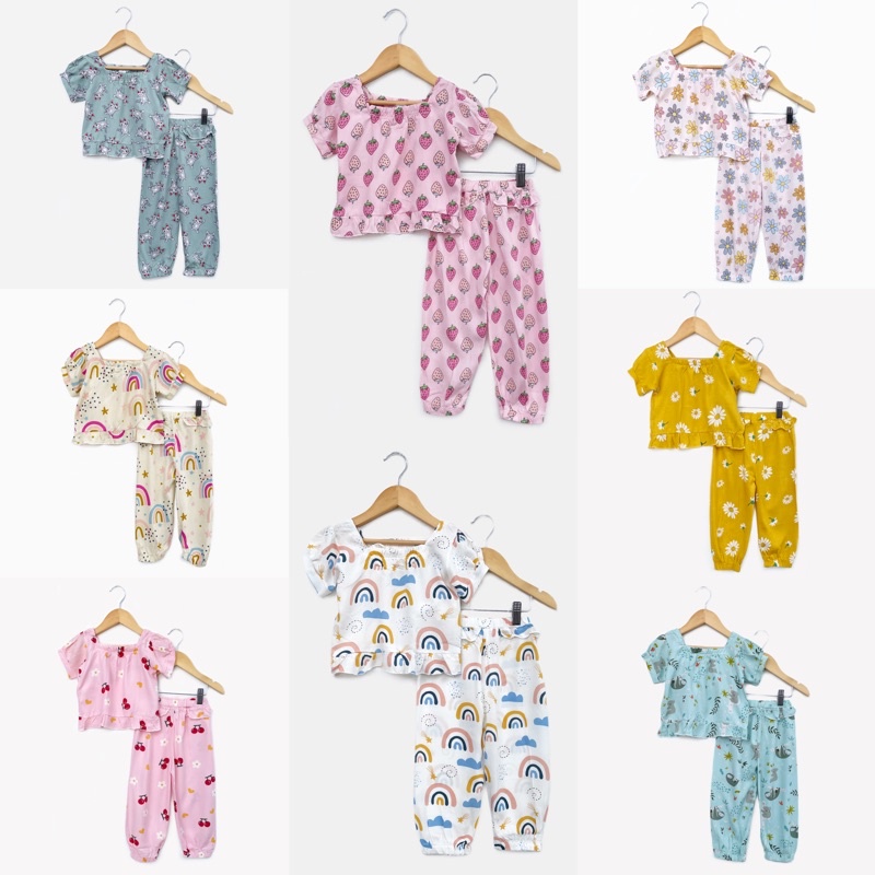 Jual v Setelan Rayon Anak Perempuan 1-5 Tahun P318 | Shopee Indonesia