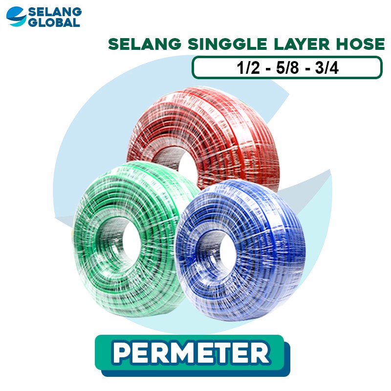 Jual GLOBAL Selang Air 1/2 5/8 3/4 Permeter Selang Elastis DOP Selang Air Cuci Motor Mobil Siram ...