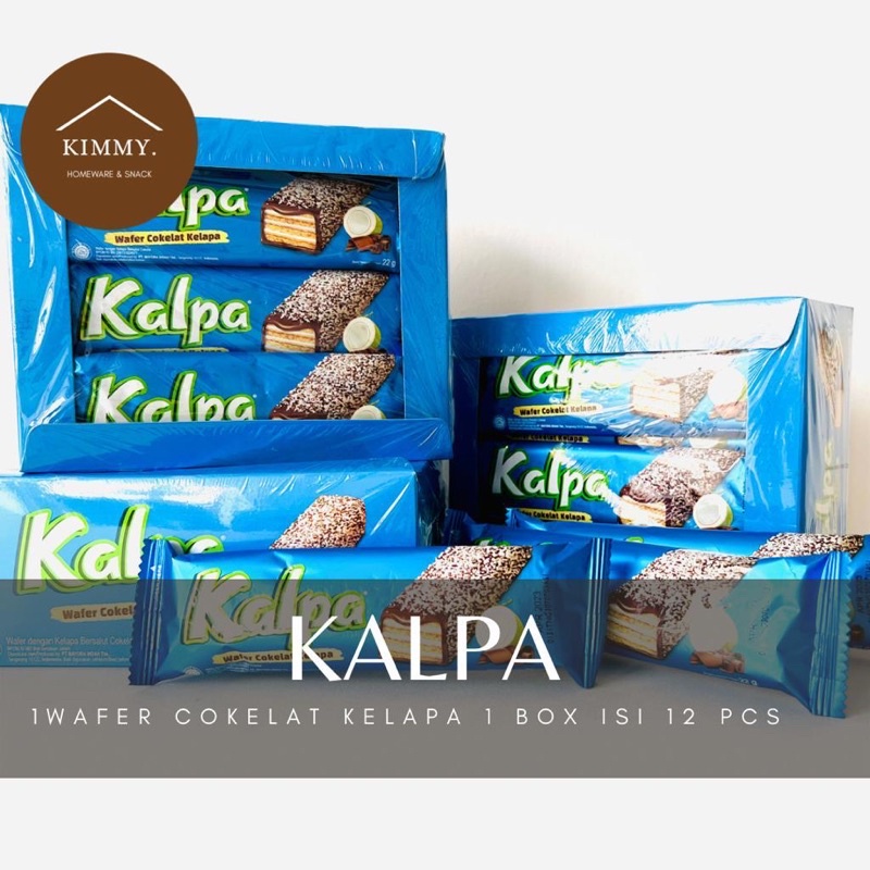 Jual KALPA 1 BOX ISI 12 PCS / KALPA WAFER COKELAT KELAPA / WAFER MAYORA ...