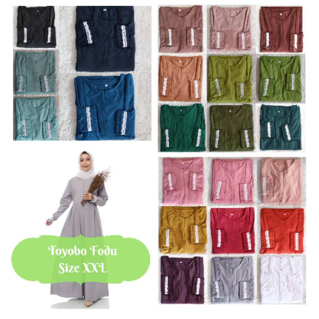 Jual GAMIS TOYOBO FODU LENGAN RENDA - SIZE XXL (PART 1) | Shopee Indonesia
