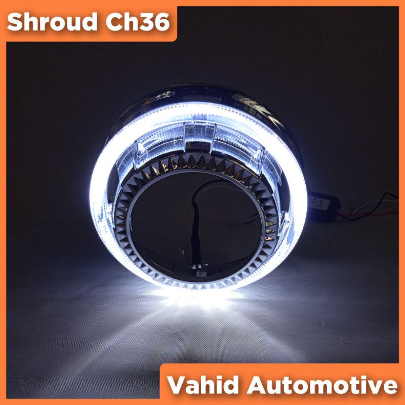Jual CH36-GT30 | Shroud Projector 3 inch+Crystal Angel Eyes+Driver ...