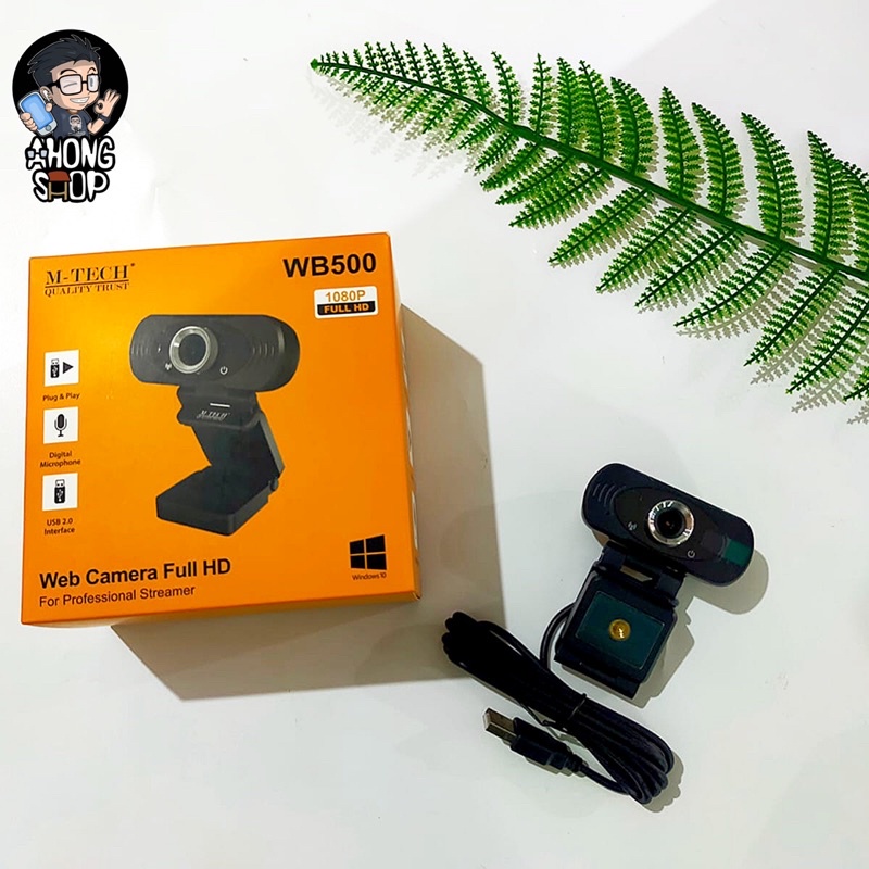 Jual WEBCAM M-Tech 1080p Full HD WB500 With Mic | Shopee Indonesia