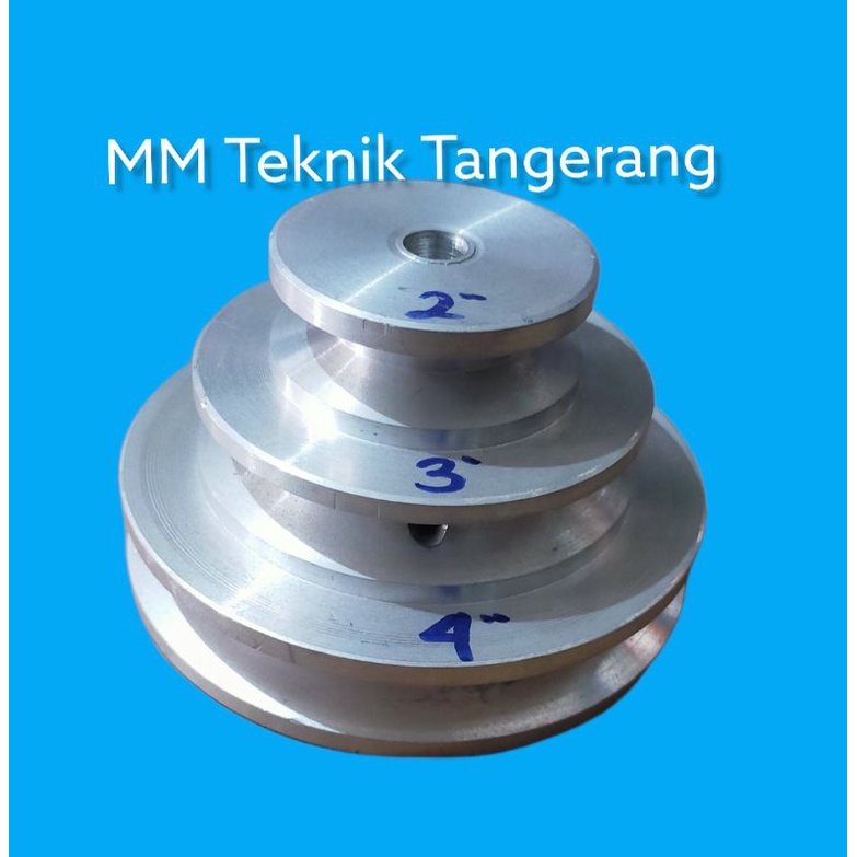 Jual Pully susun A2+3+4 inch Allumunium Puli susun tingkat Pulley Poli ...