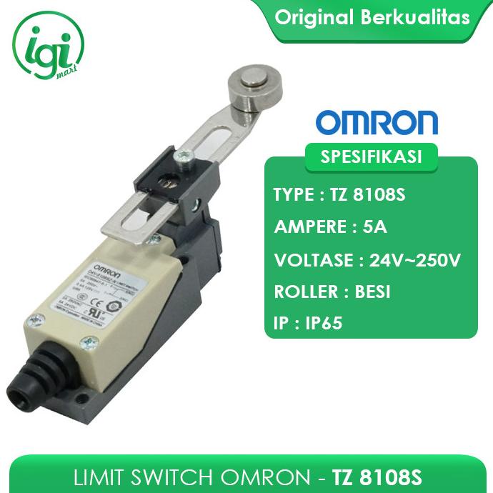 Jual LIMIT SWITCH OMRON TZ-8108 / LIMIT SWITCH D4V TZ OMRON | Shopee ...