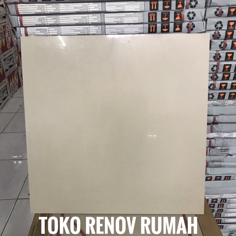 Jual granit lantai 60x60 CREAM GLOSSY (harga perdus isi 1,44mtr ...