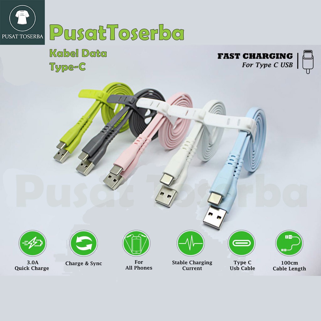 Jual Kabel Data Type-C 100cm Quick Charge 3.0 Asia RKC Original Garansi | Shopee Indonesia