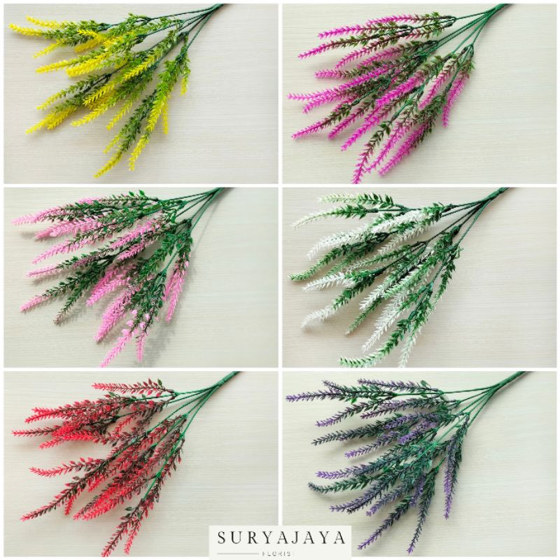 Jual Variasi Acc Lavender x5 / Variasi Bunga Artificial / Bunga ...