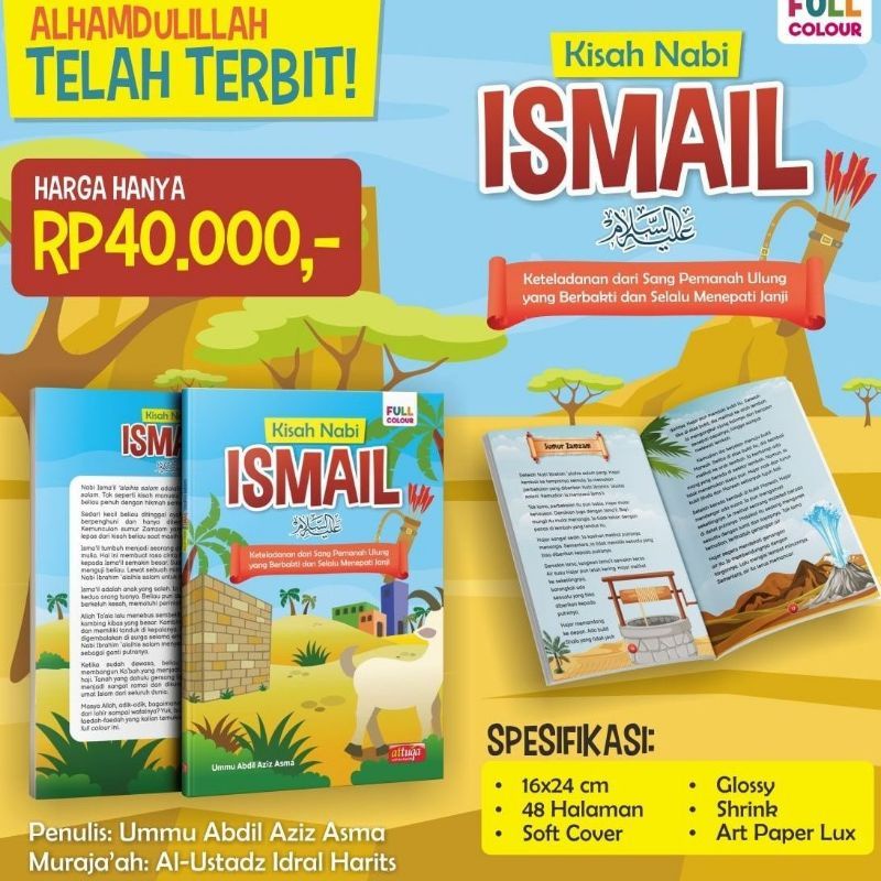 Jual Buku KISAH NABI ISMAIL - FULL COLOUR - attuqa - kisah ...