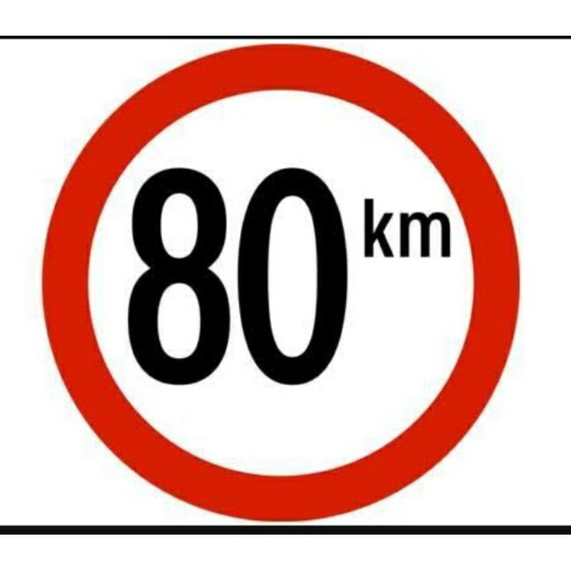 Jual stiker vinyl kecepatan maksimum 80km | Shopee Indonesia