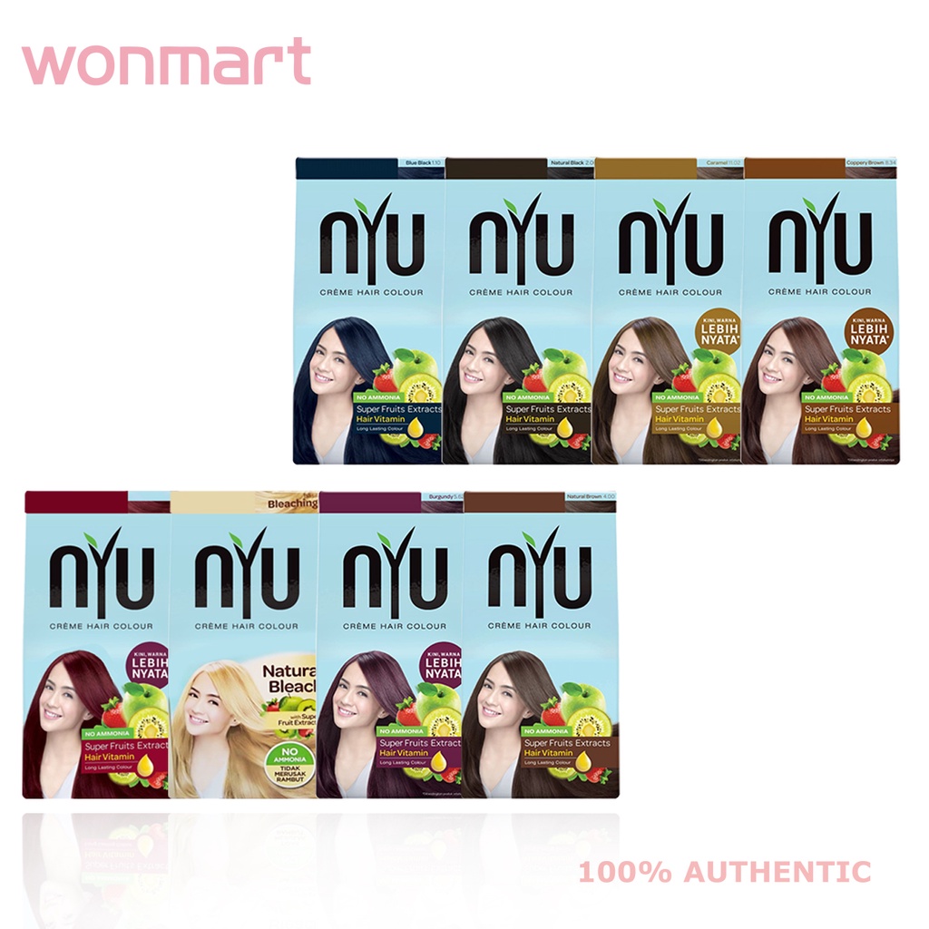 Jual NYU Creme Hair Colour Box 30gr - Pewarna Rambut Kotak | Shopee ...