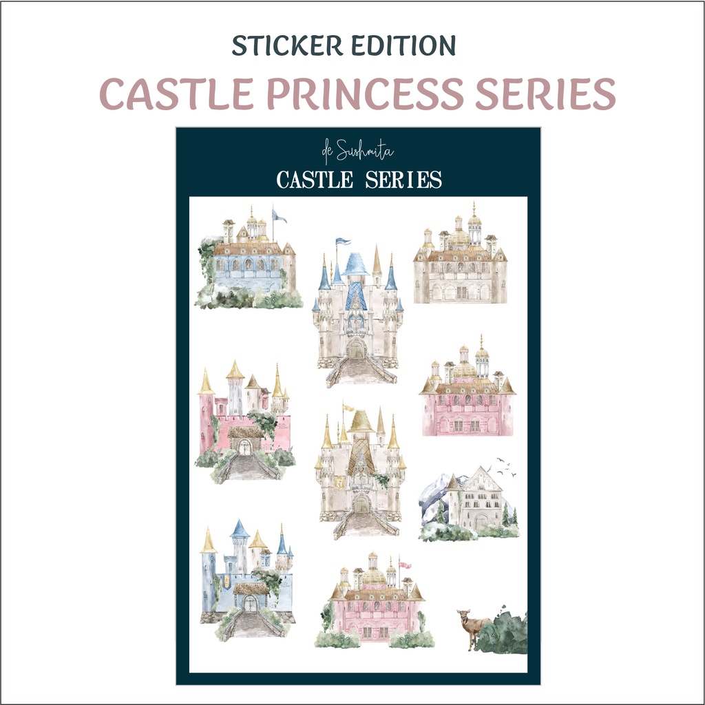 Jual Stiker Castle Princess Series untuk Dekorasi Handphone Jurnal Book ...