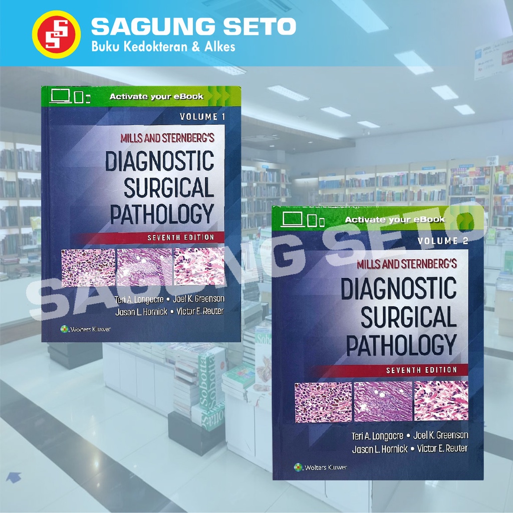 Jual MILLS AND STERNBERGS DIAGNOSTIC SURGICAL PATHOLOGY 7ED (1 SET) 2 ...