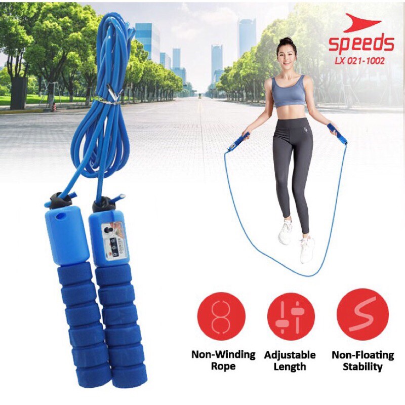 Jual Skiping Jump Rope Soft Handle Counter Tali Skipping Otomatis lx ...