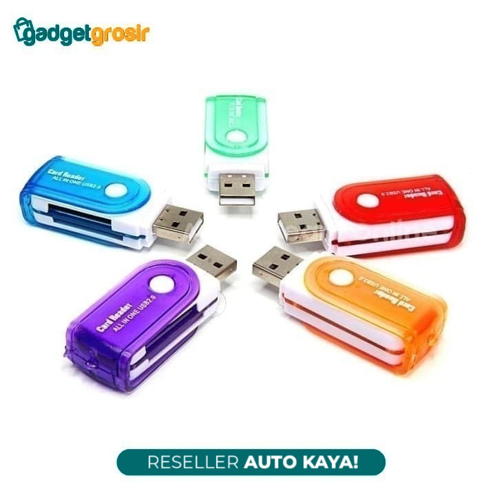 Jual Memory Card Reader 4 in 1 USB 2.0 All In One untuk Micro SD TF M2 ...