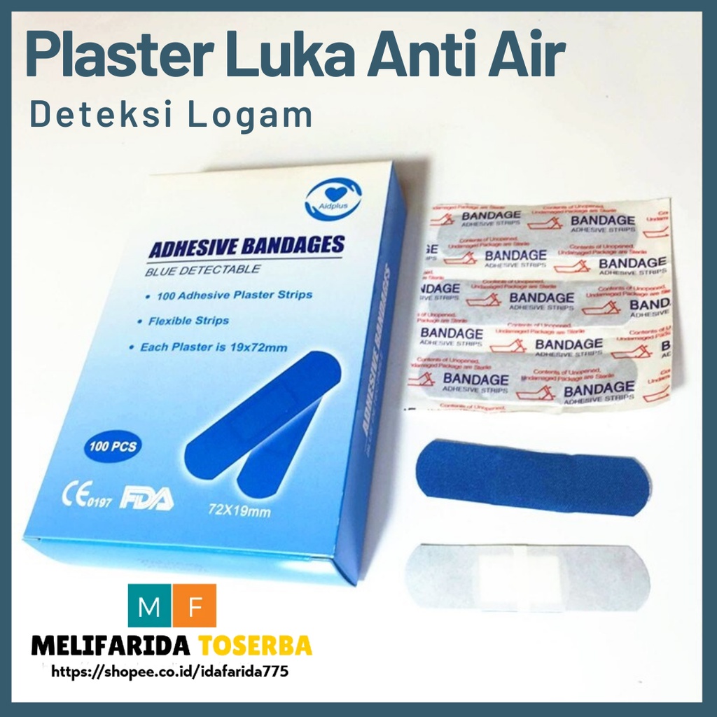Jual Plester Luka Anti Air Metal Detectable Bandage For Wounds ...