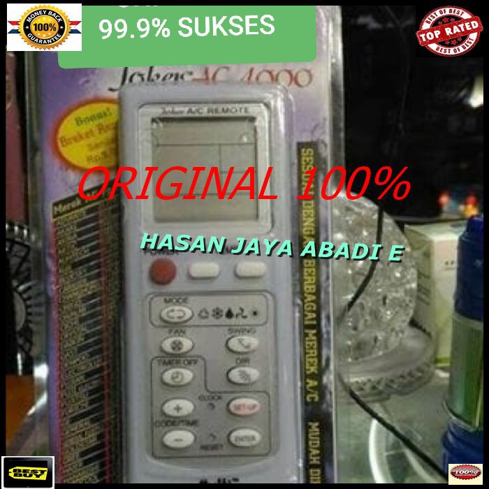 Jual Dijual HJ168 remote joker original remot control ac universal ...