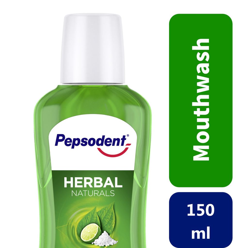 Jual Pepsodent Mouthwash Herbal Natural 150ML | Shopee Indonesia