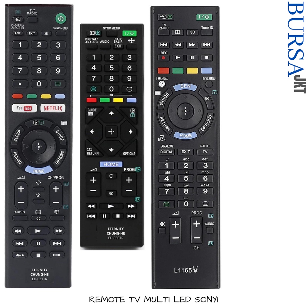 Jual REMOTE TV LED SONY BRAVIA SMART TV YOUTUBE NETFLIX DIGITAL ...