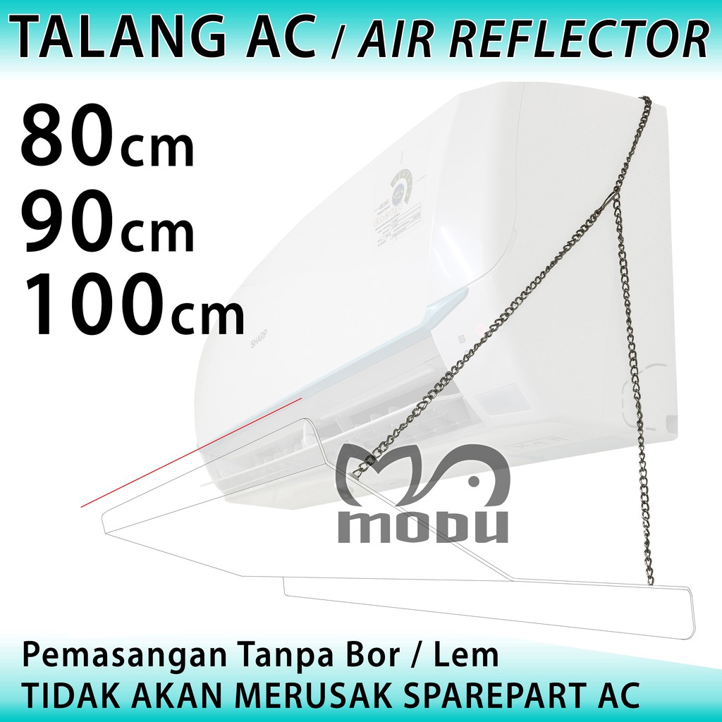Jual Talang AC Akrilik AC - Air Reflector Reflektor Udara Penahan Angin ...