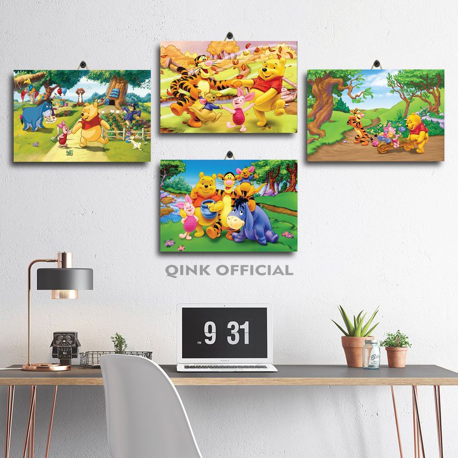 Jual POSTER KAYU CARTOON WINNIE THE POOH WALLPAPER 20X30 PRE6T/RMY69 ...