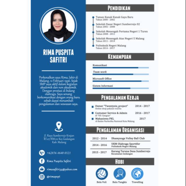 Jual Desain CV Custom | Shopee Indonesia