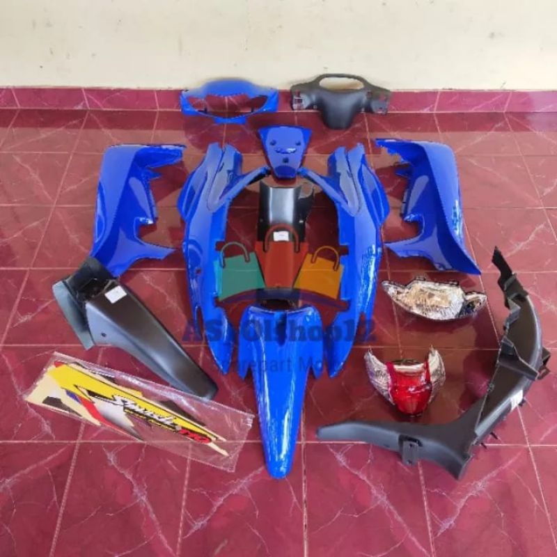 Jual Full Body Kasar Halus Smash 110 Biru Lama Plus Lampu | Shopee ...