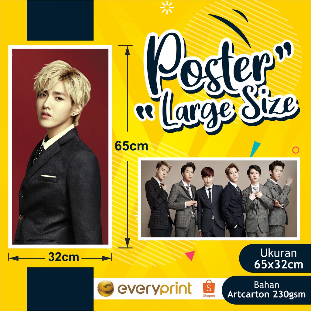 Jual (32x65cm) POSTER LARGE SIZE KPOP IDOL CUSTOM | Shopee Indonesia