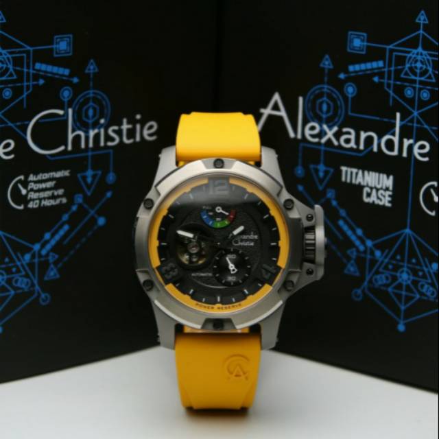 Jual ALEXANDRE CHRISTIE AC6295 TITANIUM YELLOW AUTOMATIC PRIA.ORIGINAL ...
