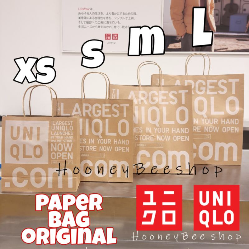 Jual ORIGINAL UNIQLO - PAPER BAG UNIQLO | Shopee Indonesia