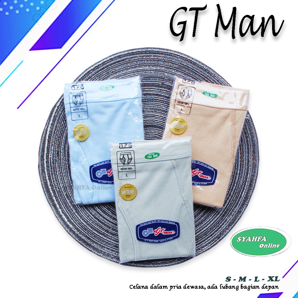 Jual CD GT Man 704BW Warna | Celana Dalam Pria Katun Warna Polos | CD ...