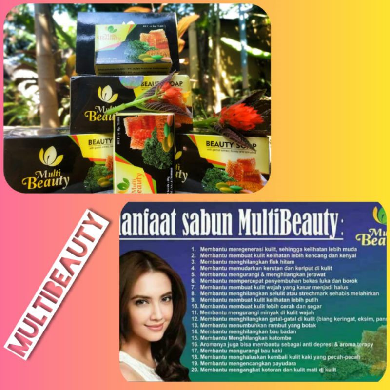 Jual MULTY BEAUTY SOAP 1 BOX ISI 5 PCS | Shopee Indonesia