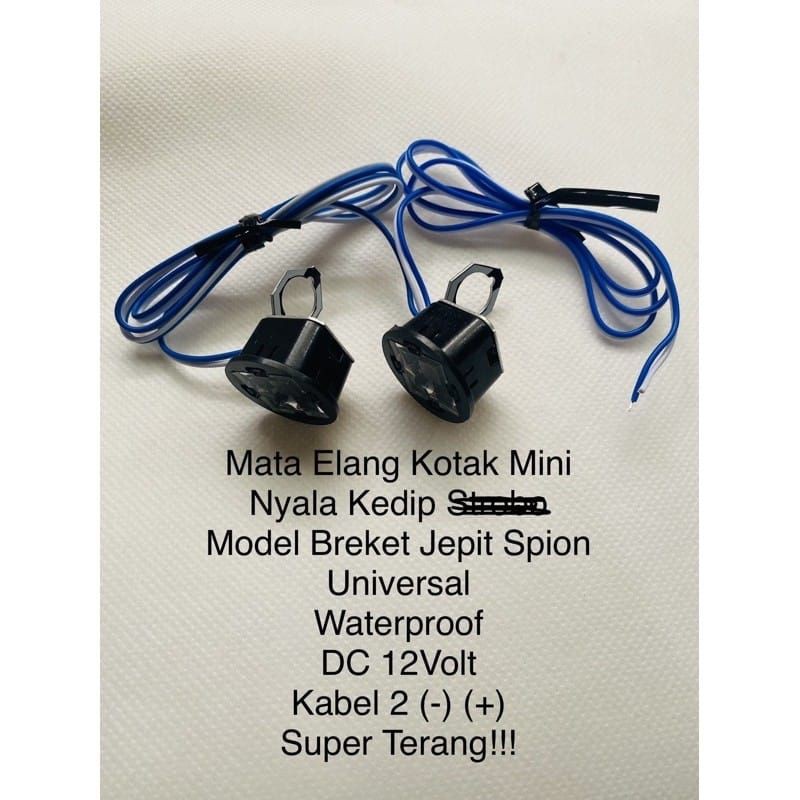 Jual Lampu Led Kotak Mini Terang DC 12Volt Mata Elang Kedip Motor ...