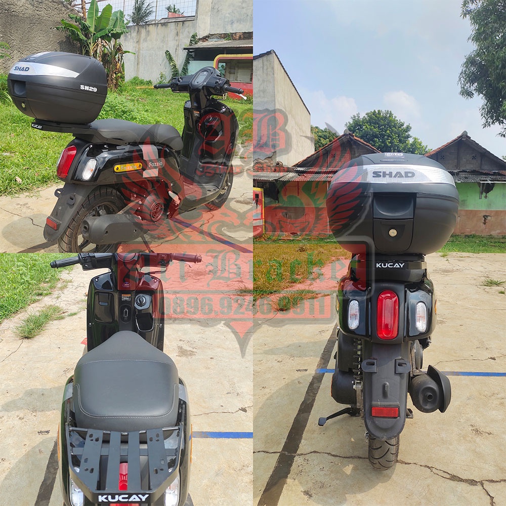Jual Bracket Top Box Yamaha Fazzio Plus Box Shad sh29 1 set Brecket dan ...