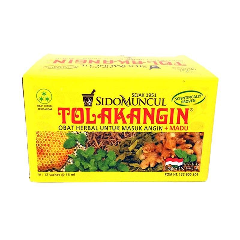 Jual Tolak Angin Obat Herbal Masuk Angin + Madu 1 box ( 12 Sachet ...