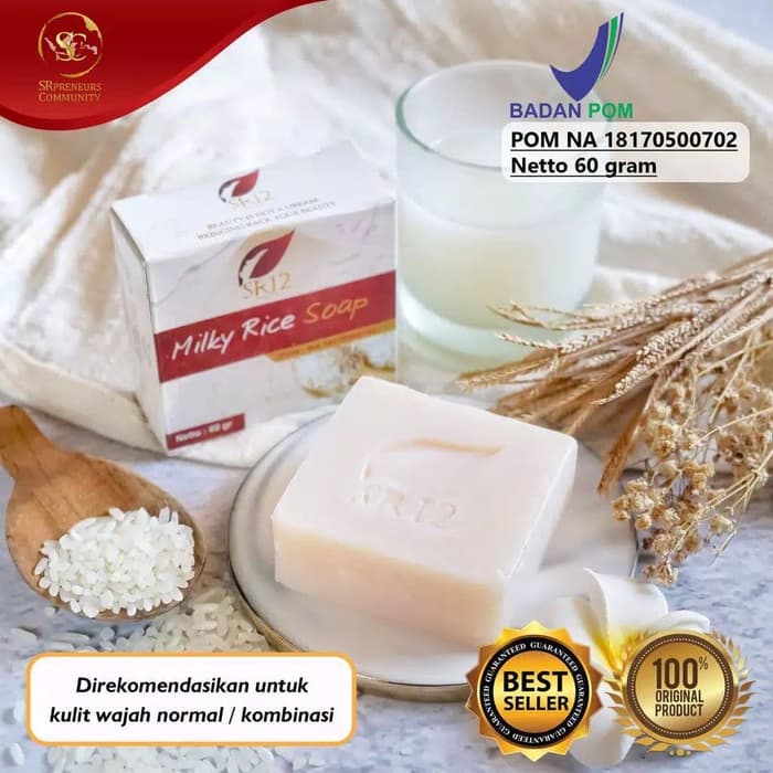 Jual MILKY RICE SOAP(SABUNBERAS SUSU)untuk kulit normal,berminyak ...