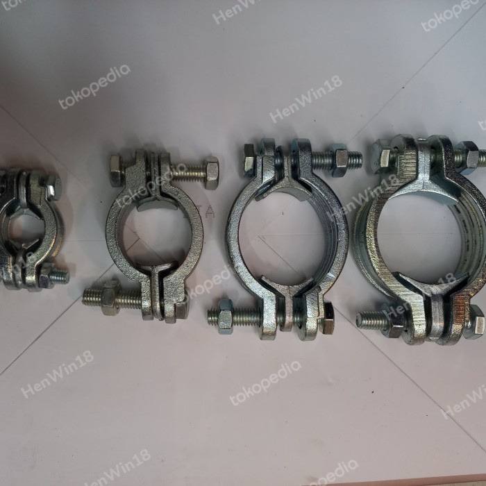 Jual Diskon Klem Double Bolt Sl 76 Uk 2 Inch / Clamp Hose/ Clamp Pipa ...