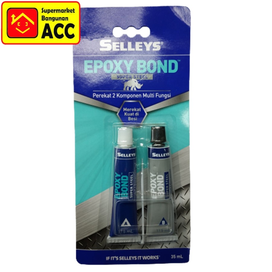 Jual Selleys Epoxy Bond Super Lem besi Perekat 2 Komponen Multi Fungsi ...