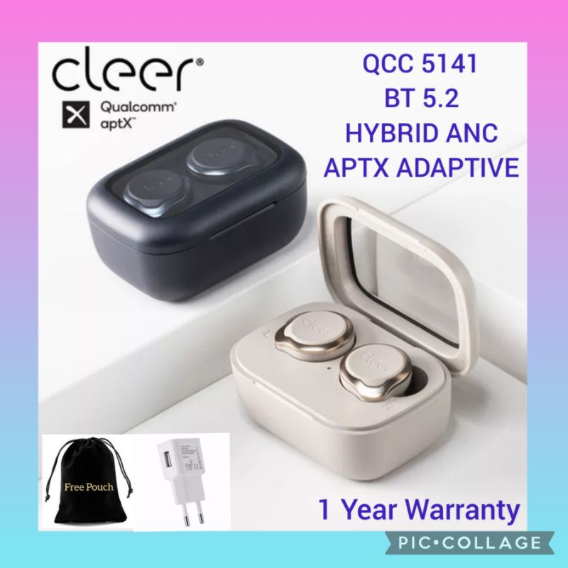 Jual Cleer Ally Plus II TWS Earbuds BT 5.2 QCC5141 APTX Adaptive Hybrid ANC | Shopee Indonesia