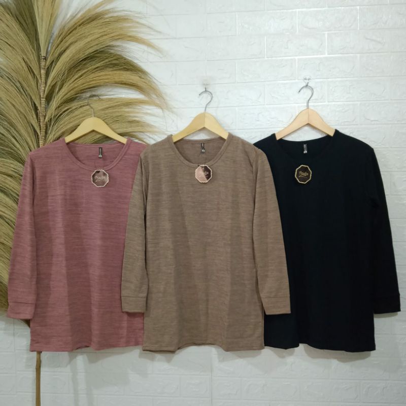 Jual KNIT BASIC AQUILA KAOS RAJUT (FB-10) | Shopee Indonesia