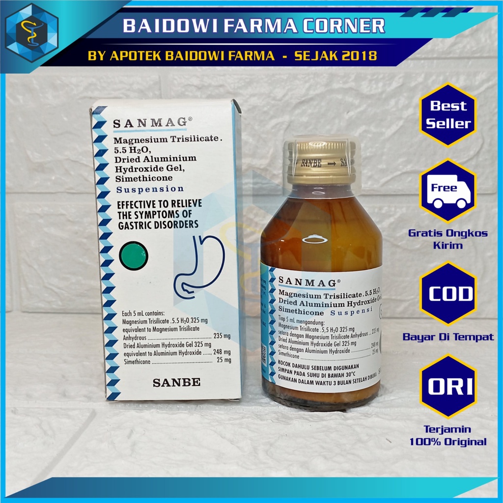 Jual SANMAG SUSPENSI 120 ML | Shopee Indonesia