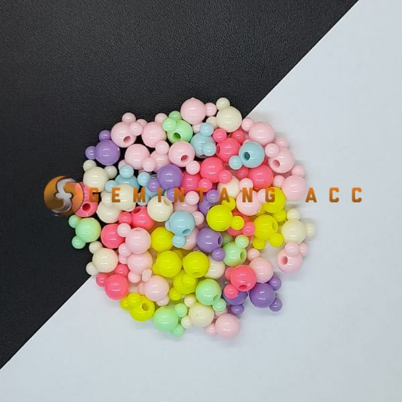Jual Manik Manik Pastel Mote Akrilik Susu Mote Love, Bintang, Kupu ...