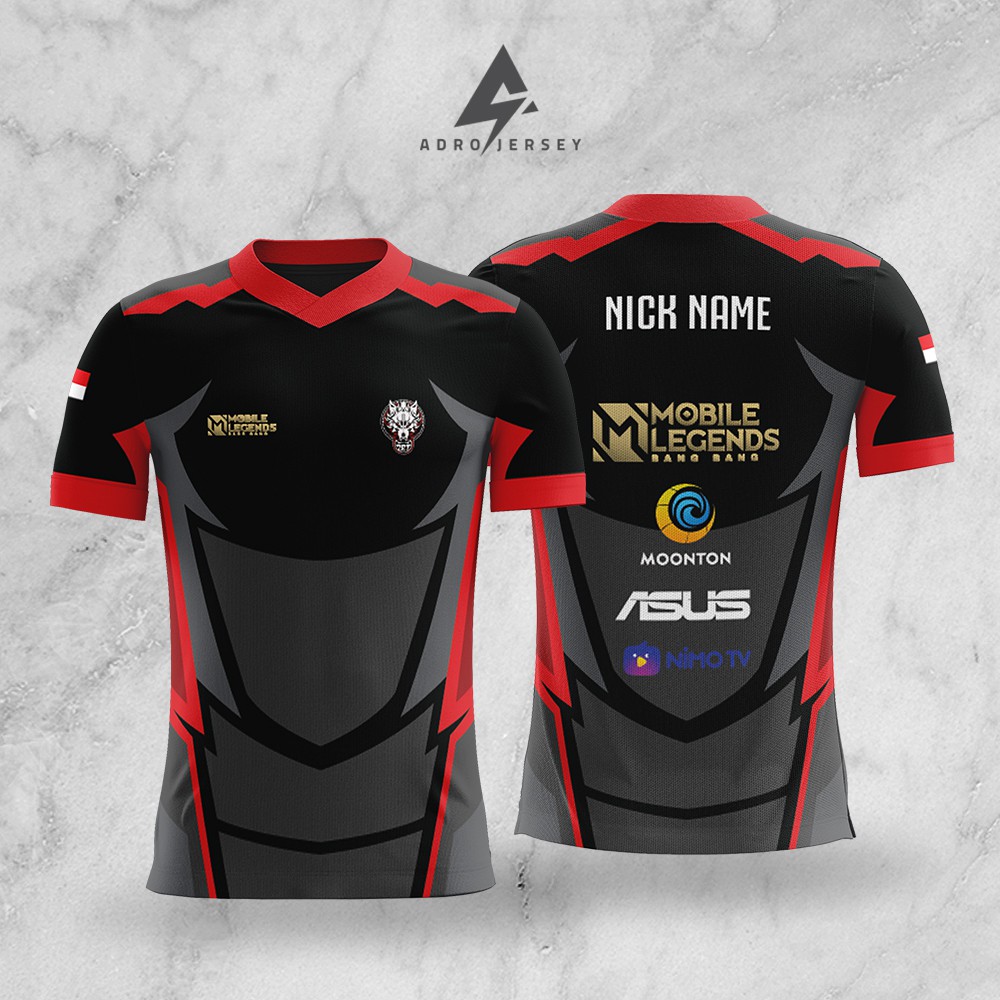 Jual Baju Kaos Jersey Gaming Esport Printing Custom Full Print Bisa ...