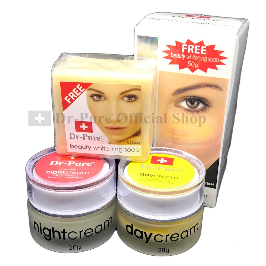 Jual Dr Pure Official Shop Dr Pure Paket Set (cream siang + malam ...