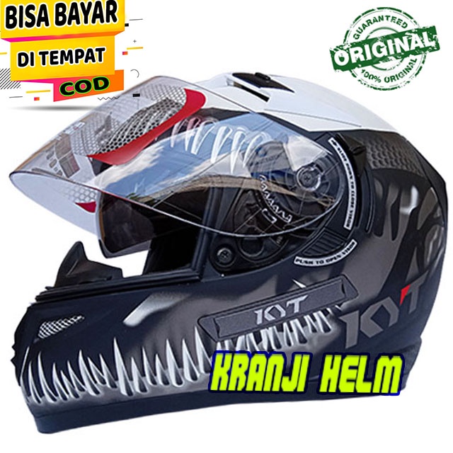 Jual Helm / Helm fullface / Helm kyt k2 rider venom black gunmetal doft ...