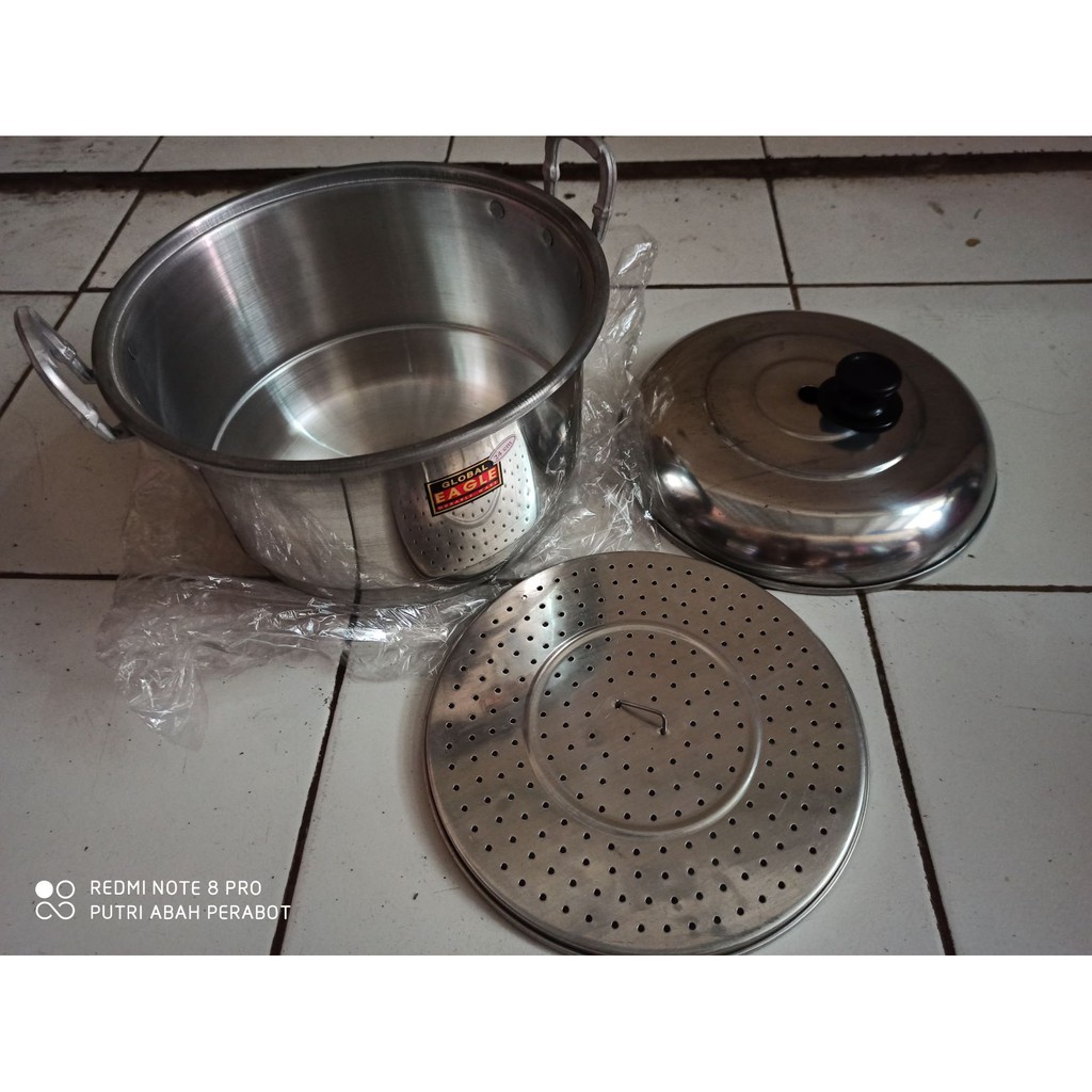 Jual Panci kukus 28/ langseng / panci dandang / Steamer / panci ...
