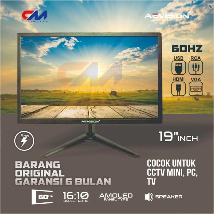 Jual MONITOR LED AEVISION 19" AE-LED19A-2K HDMI VGA SPEAKER 6BULAN ...