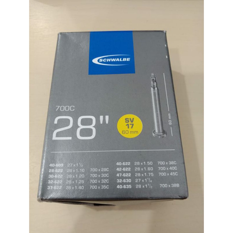 Jual Ban Dalam Schwalbe 700 x 28c 30c 32c 35c 38c 40c 45c | Shopee Indonesia